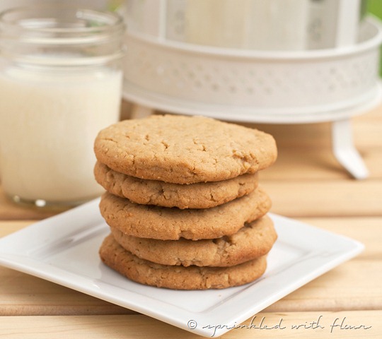 Peanut Butter Oaties - Sprinkled with Flour